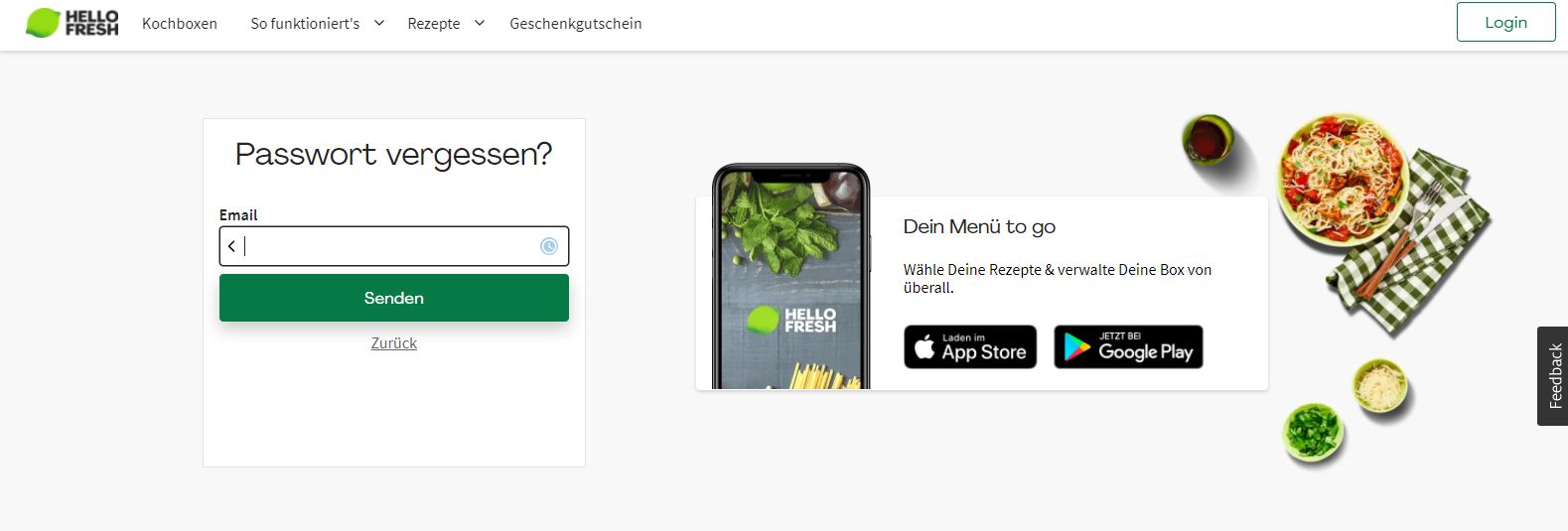 So funktioniert der HelloFresh-Login