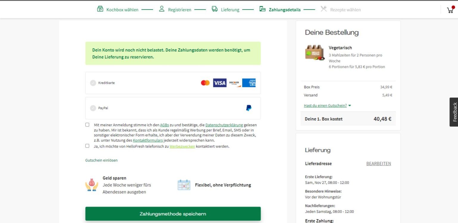 So funktioniert der HelloFresh-Login