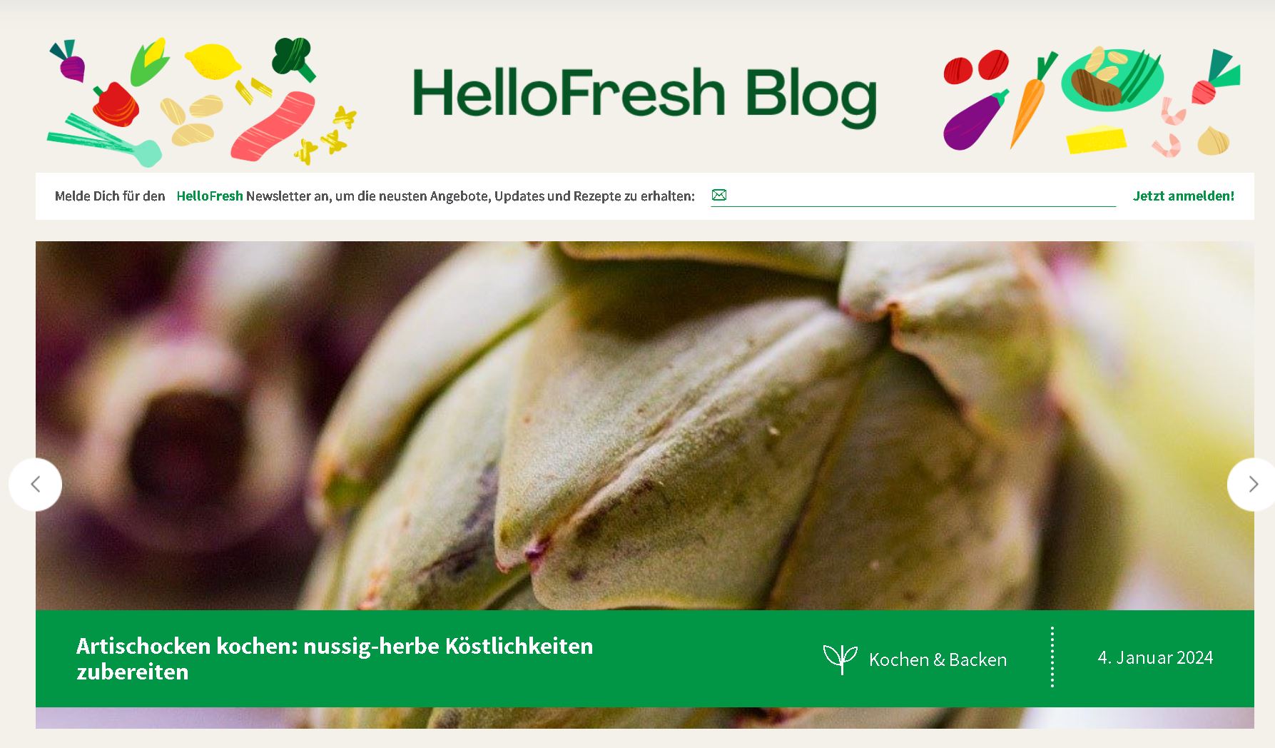 HelloFresh Rezepte: Arten, Auswahl, Beispiele