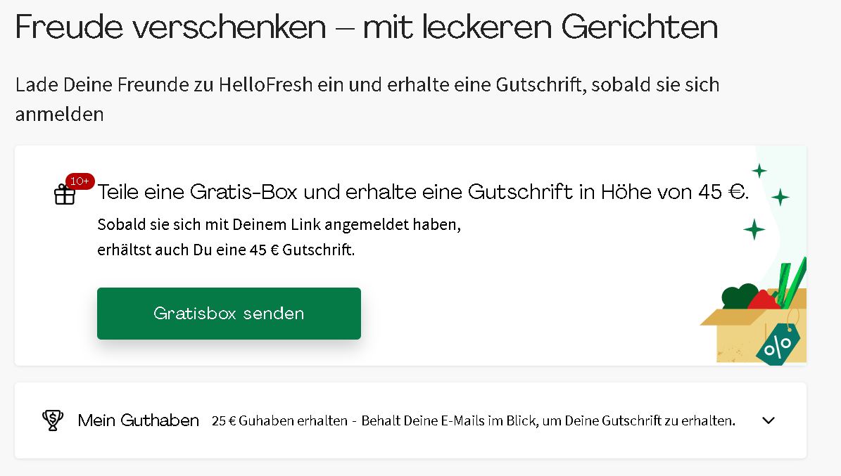 HelloFresh Gutscheine für Bestandskunden (2024)